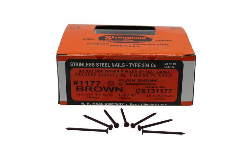 1 1/4" Stainless Steel Trim Nails
